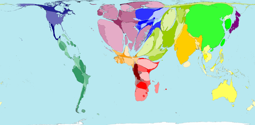 Worldmapper Archive: The world as you've never seen it before